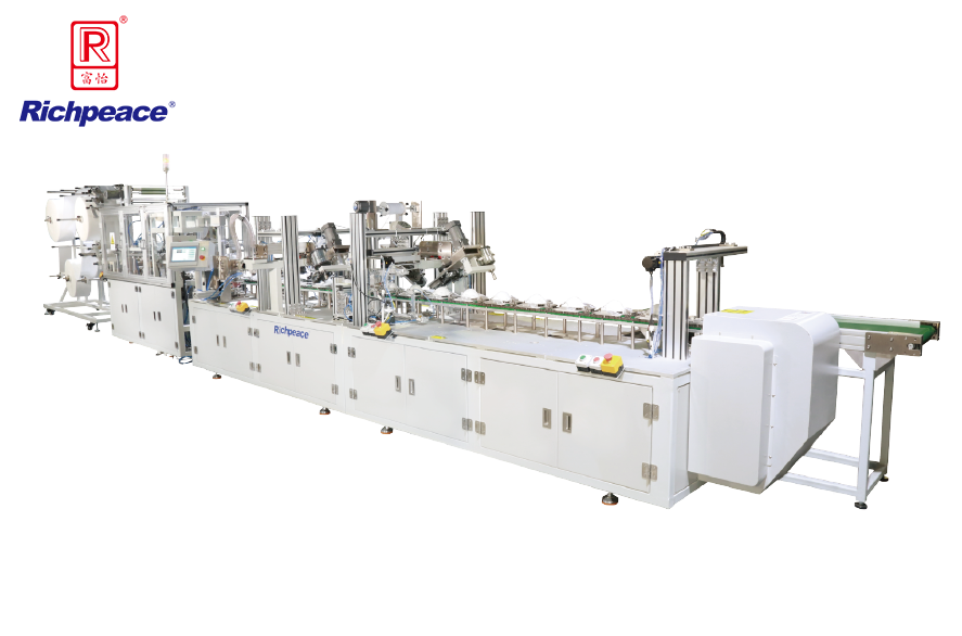 Cup Mask Production Line (Inner filter Preforming, Head Strap Stapling ...